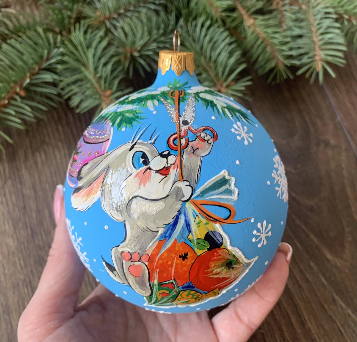 Christmas hand painted balls, handmade XMAS ornaments – ChristmasboxStore