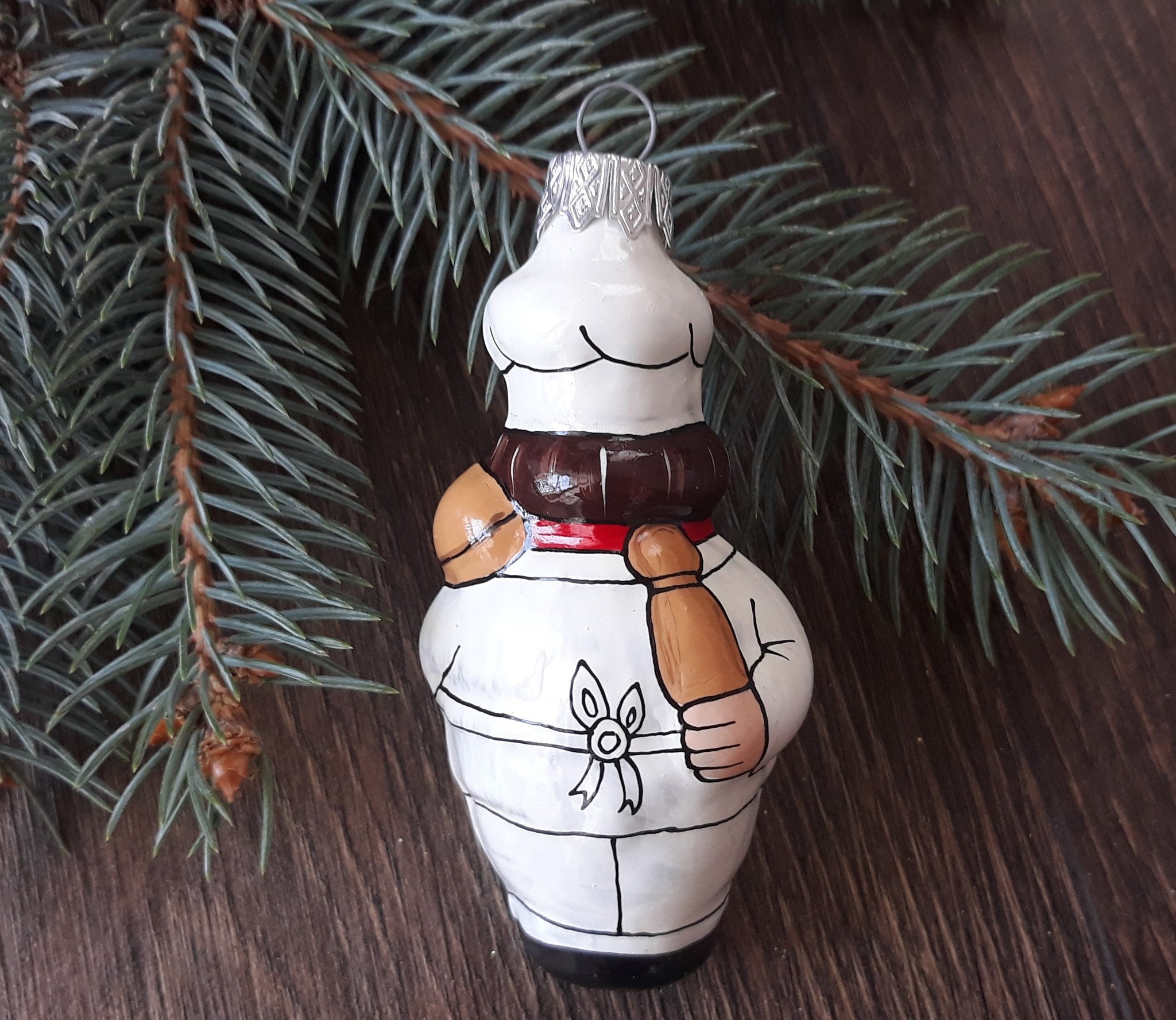 Cook glass Christmas handmade ornament, Luxury Christmas glass decor ...