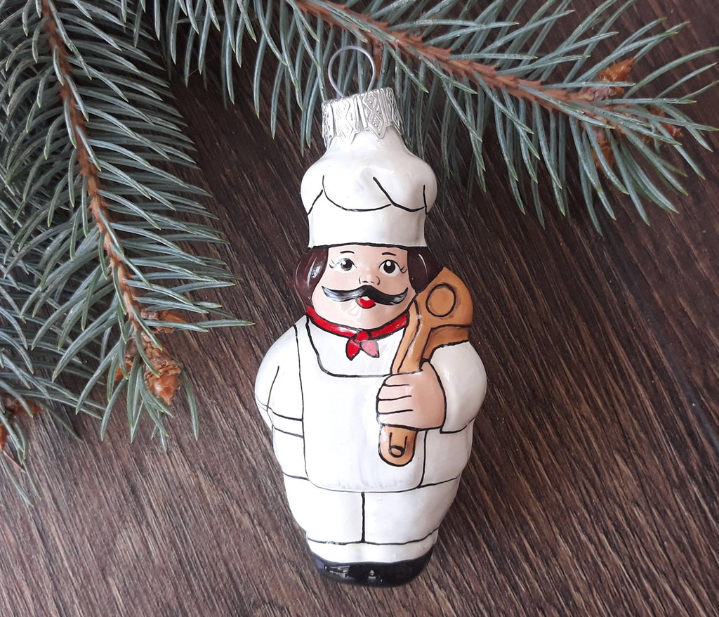 Cook glass Christmas handmade ornament, Luxury Christmas glass decor ...